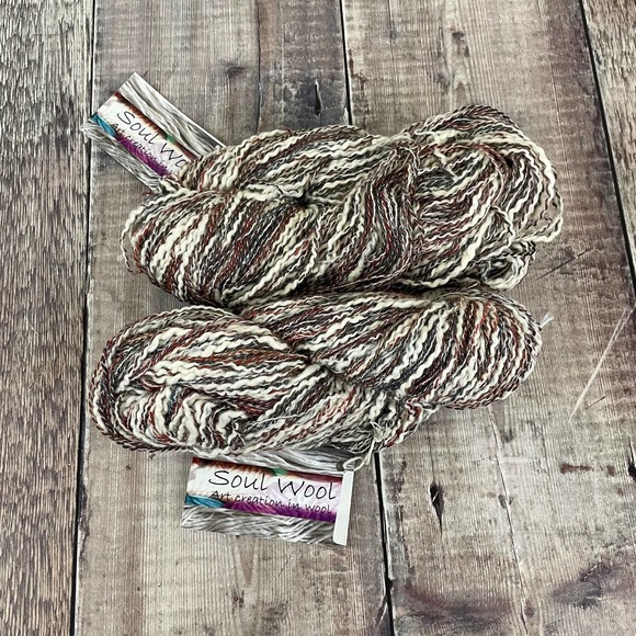 Soul Wool | Art | Lot Of 2 Skeins Soul Wool Cotton Blend Yarn Negev Art ...